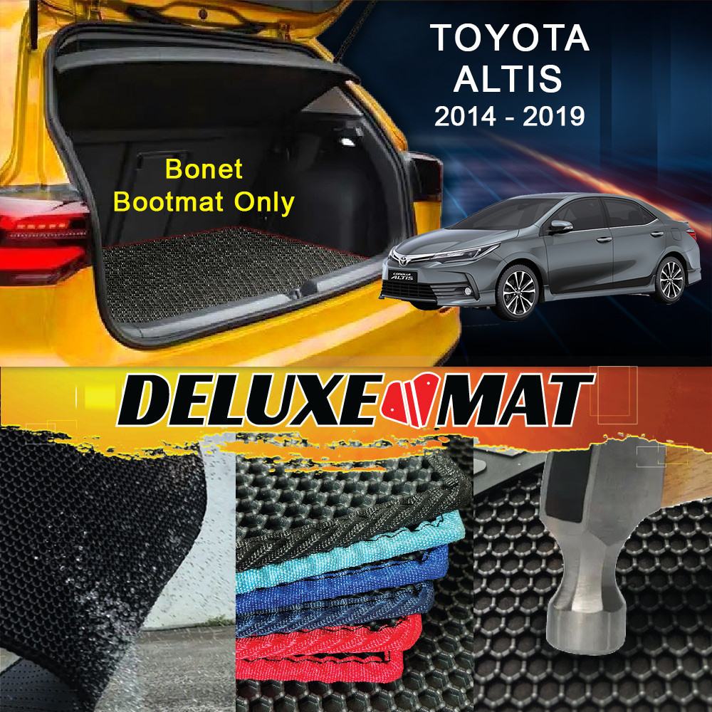 TOYOTA ALTIS 2014 2015 2016 2017 2018 2019 Deluxe Boot Mat Car Boot ...