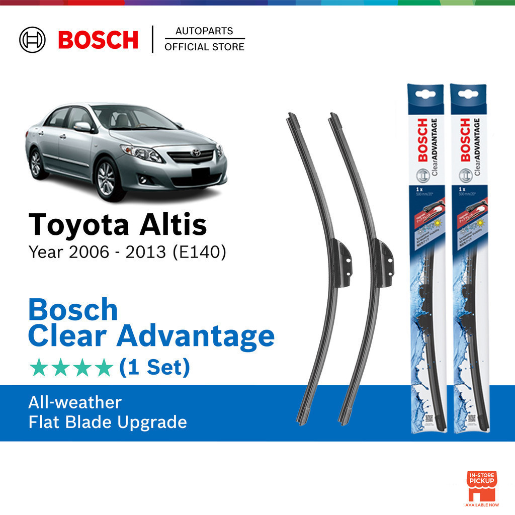 Bosch Clear Advantage U Hook Wiper Set for Toyota Altis E140 (26"/14") BCA | Shopee Malaysia