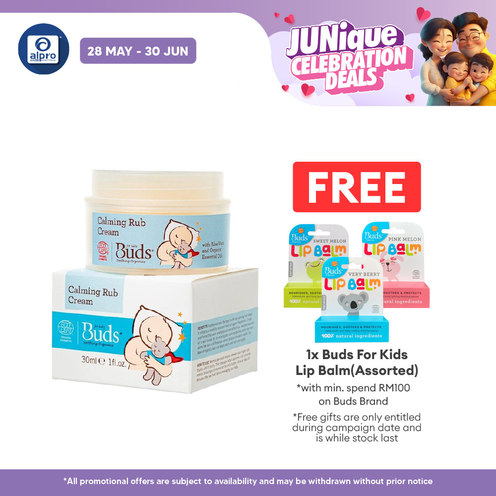 Buds Soothing Organics Calming Rub Cream 30ml | Shopee Malaysia