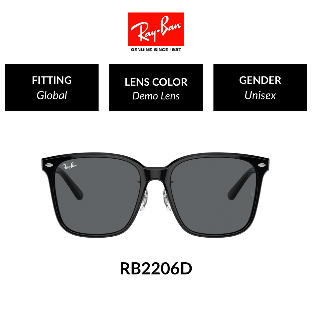 Ray-Ban RB2206D 901/87 Anti-UV Unisex Sunglasses Size 57mm | Shopee ...