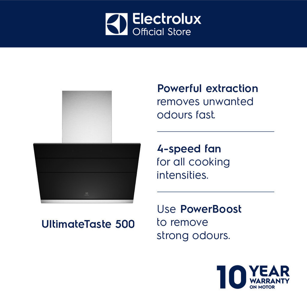 Electrolux UltimateTaste 500 Slope Hood (90cm) ECS9610K | Shopee Malaysia