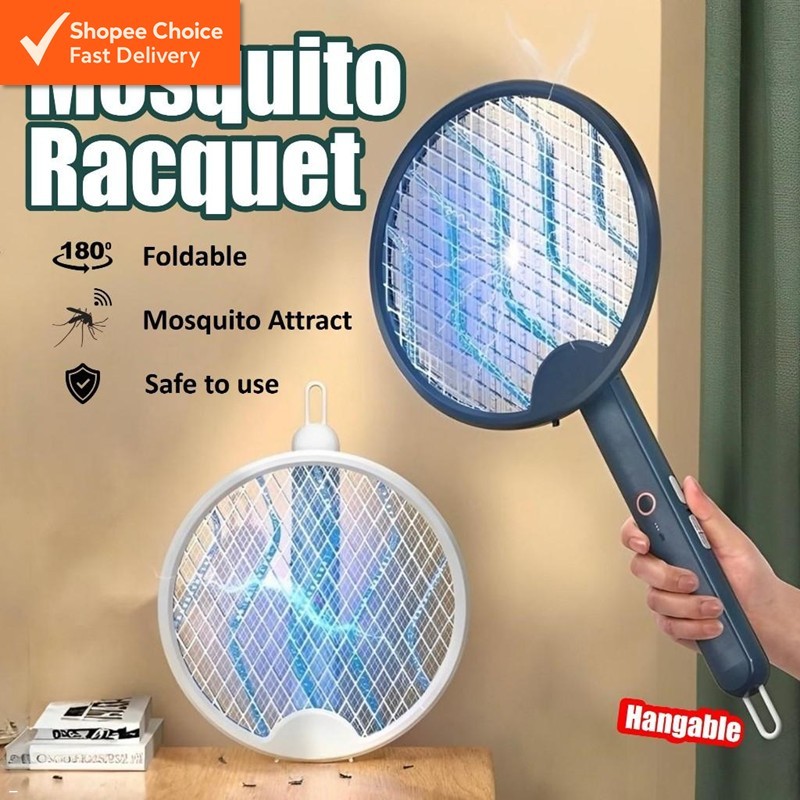 Electric Mosquito Racket - High Voltage, Foldable, Standable ...