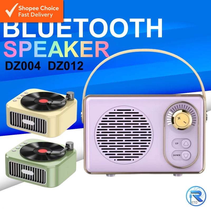 Retro Bluetooth Speaker | Speaker Hiasan Dekoratif | 迷你便携式蓝牙复古音箱 (DZ-012 / DZ-004) | Shopee Malaysia