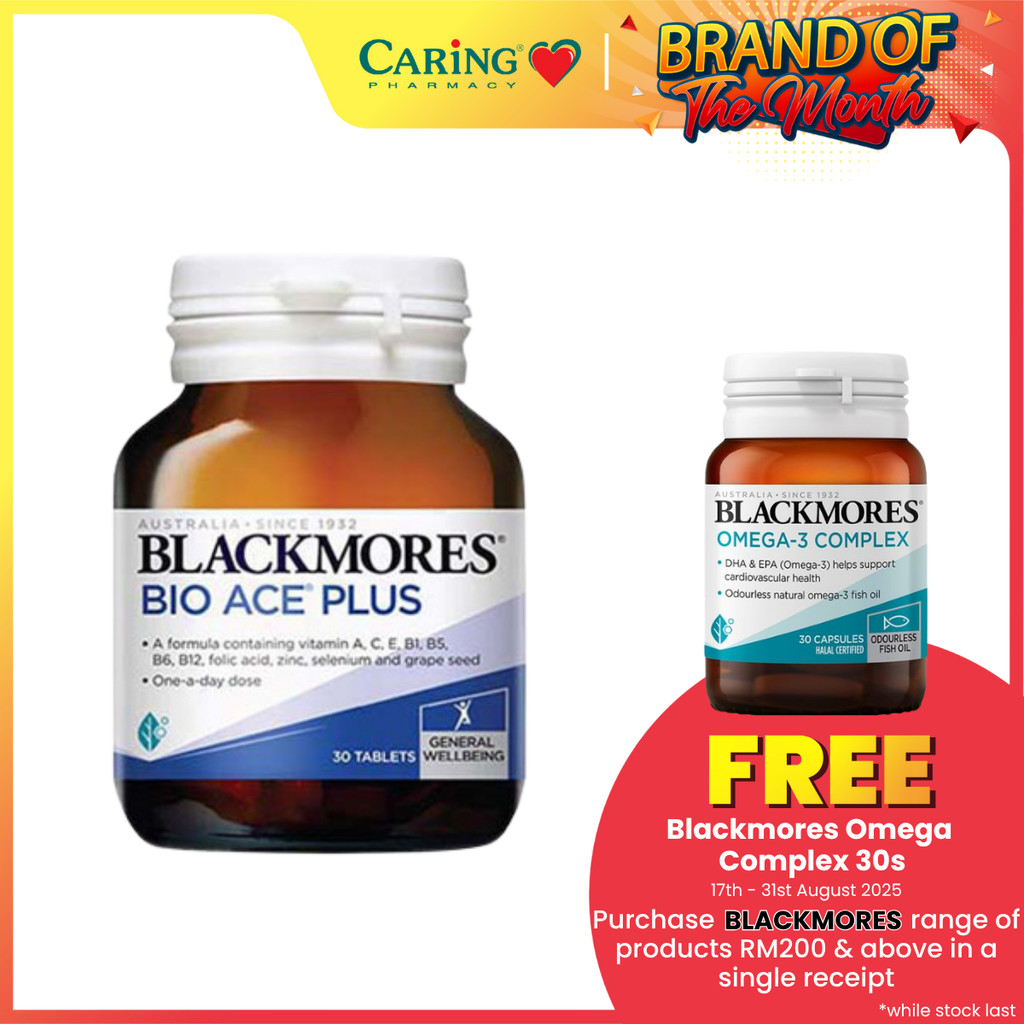 BLACKMORES BIO ACE PLUS (30S) (CARING PHARMACY) | Shopee Malaysia