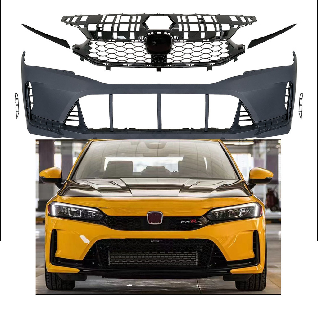 Factory New Good Quality Modified Parts TYPE-R front bumper complete body kit for Honda Civic ...
