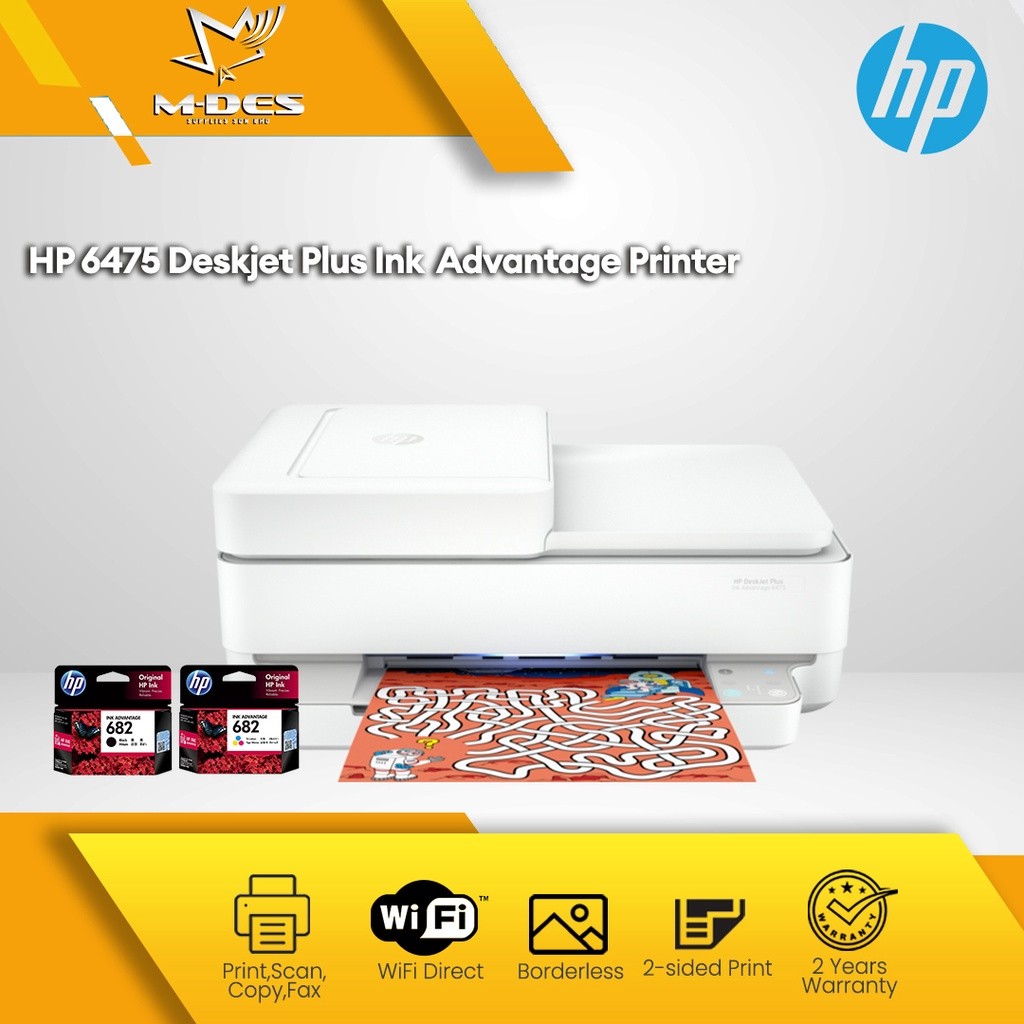 HP Deskjet Plus Ink Advantage 6475 All In One A4 Wireless Inkjet ...