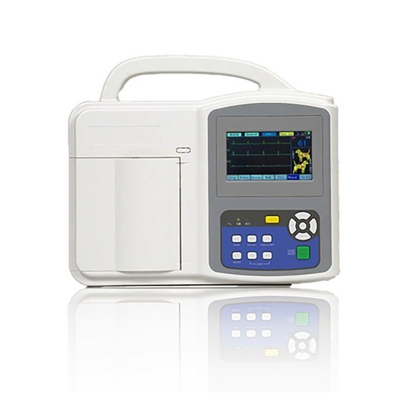 Electrocardiograph Digital Three Channels EKG Monitor 12 lead ECG ...
