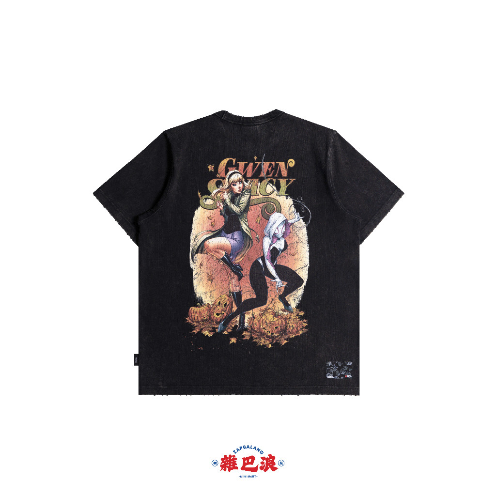 Zapbalang Mini Mart: Tntco | Spiderman Gwen Tee (Stoned Wash Black ...