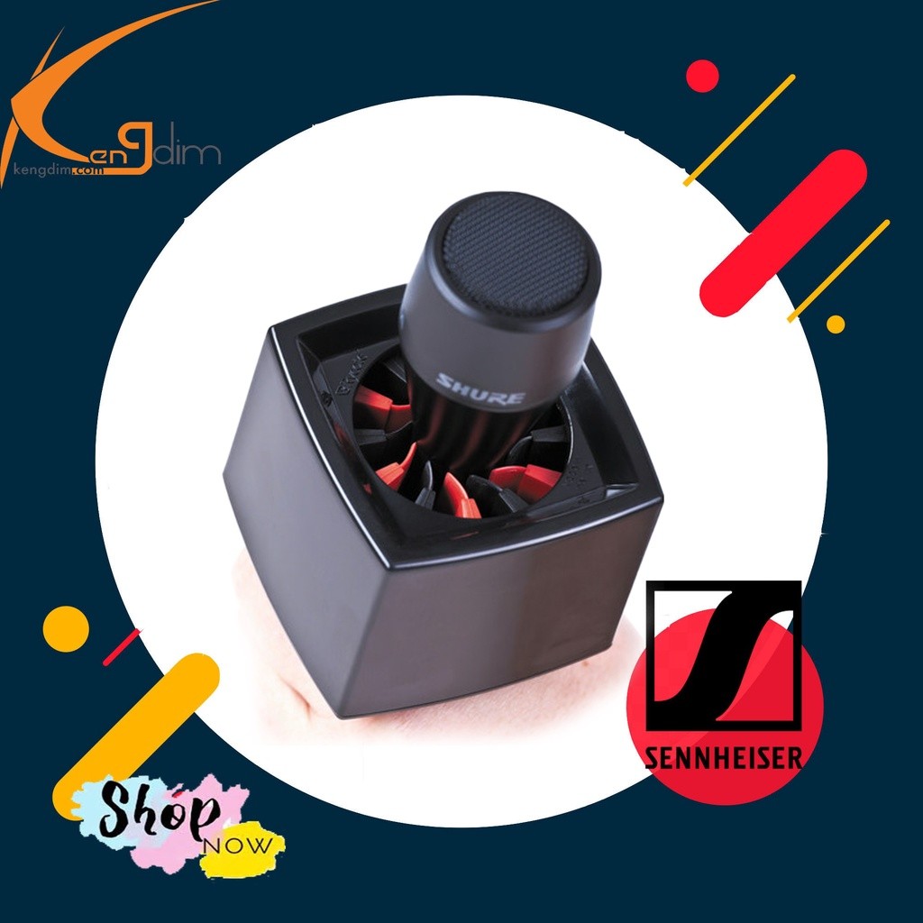 Sennheiser Square Mic Flag (Black/White) | Shopee Malaysia