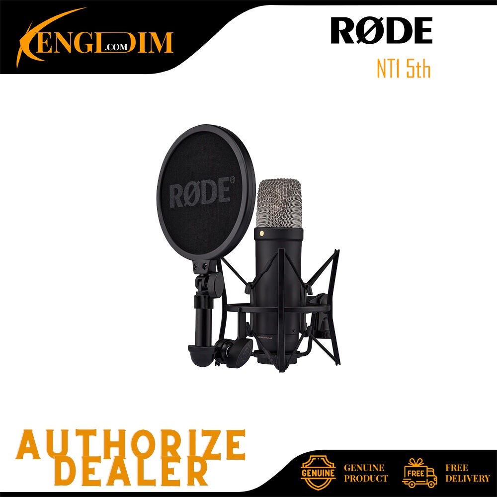 RODE NT1 5th Generation Large-Diaphragm Cardioid Condenser XLR/USB ...