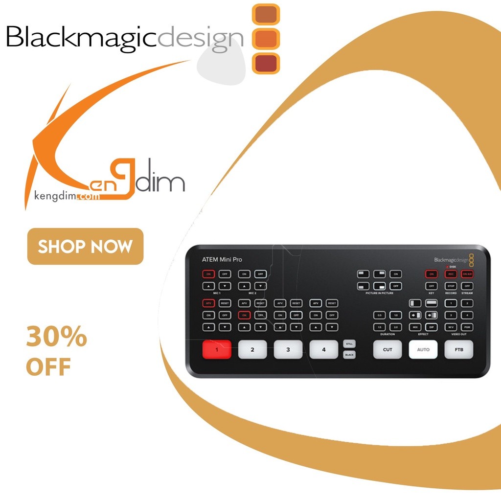 Blackmagic Design ATEM Mini Pro HDMI Live Stream Switcher | Shopee Malaysia