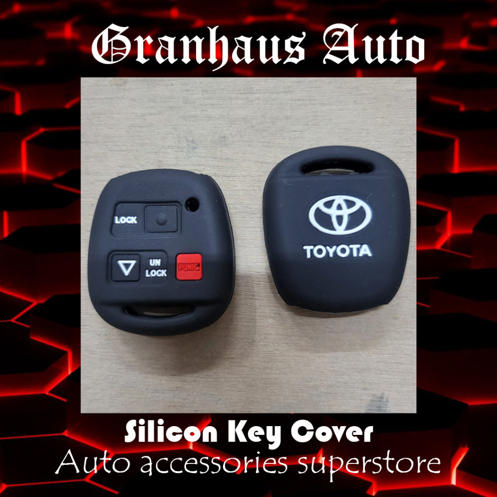 Toyota Vios Camry Corolla Altis Land Cruiser Silicone Remote Key Cover ...