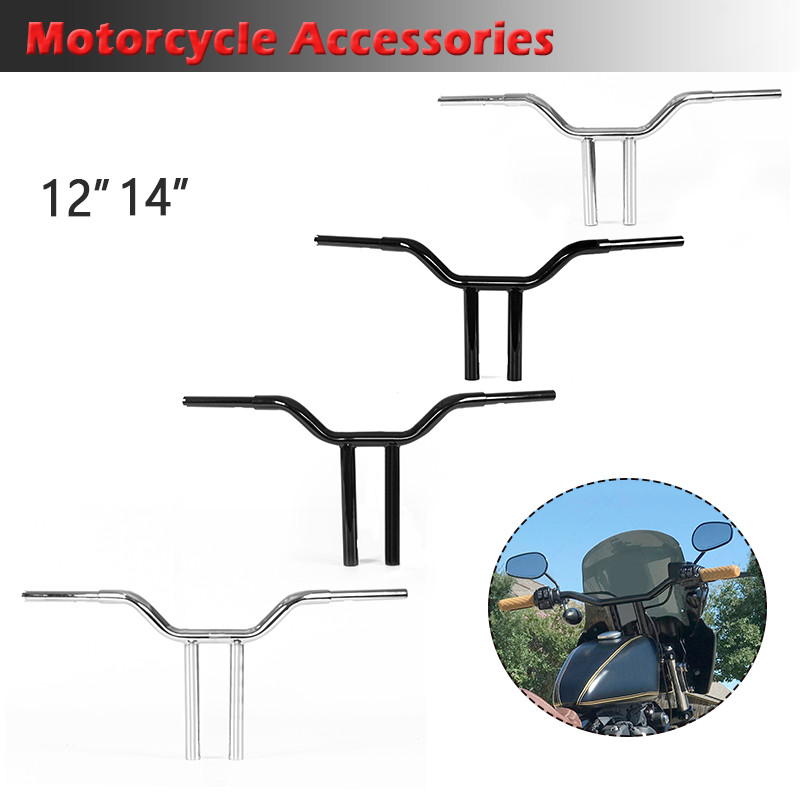 Rhyming 12 14 inch T-Bar Steel Handleba Curved Handle Bar Steering ...