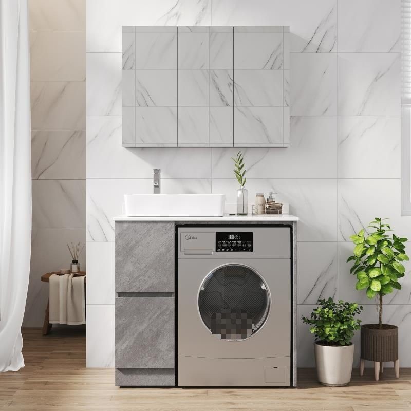 Contact seller/Balcony Washing Machine Cabinet Washbasin Integrated ...