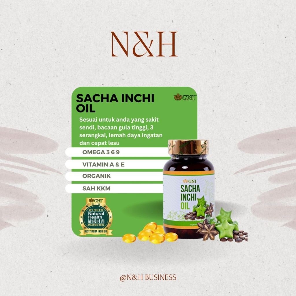 GNI SACHA INCHI OIL ORIGINAL 印加果油 | Shopee Malaysia