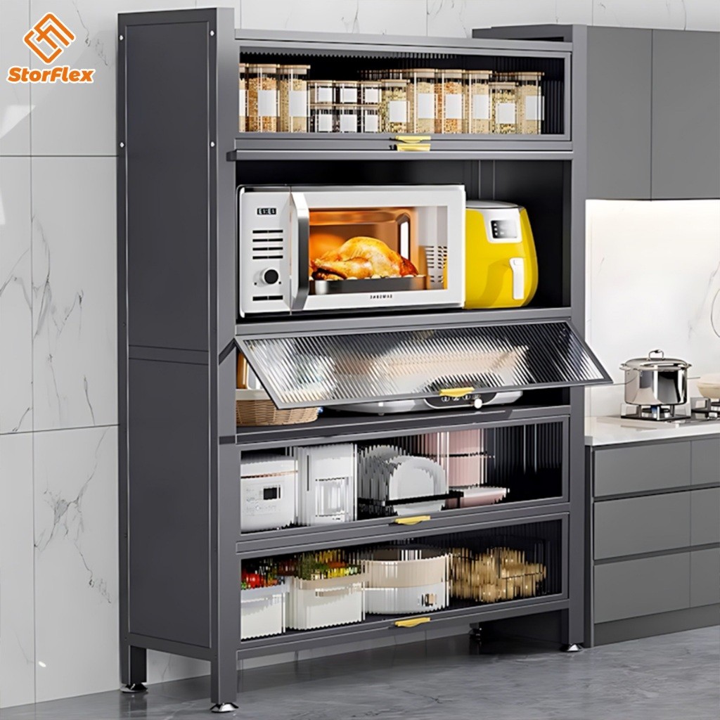 Rak Dapur Kabinet Kitchen Organizer Storage Rack Microwave Oven Self ...