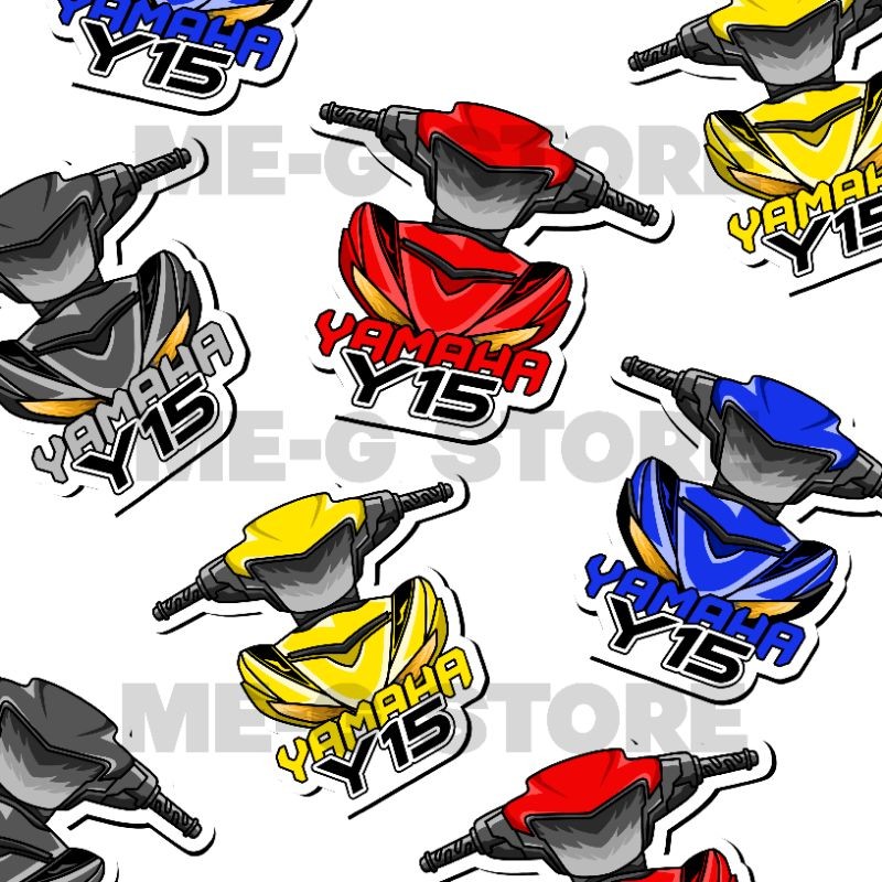 Sticker Motor Yamaha Y15 v1 (glossy) | Shopee Malaysia