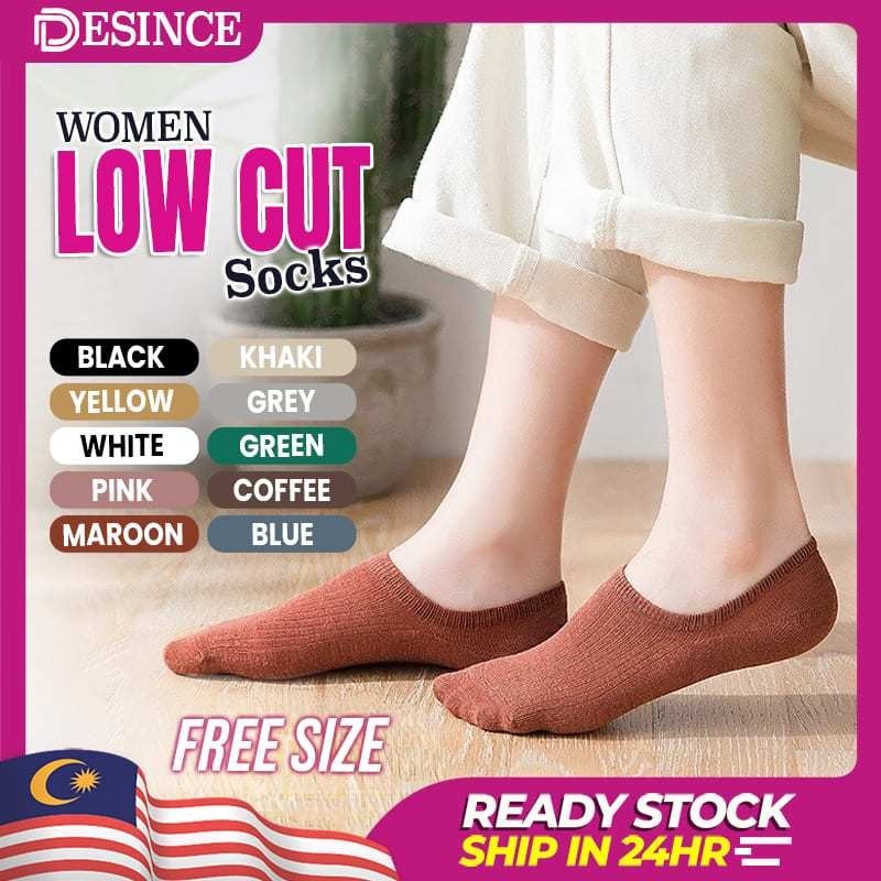 🇲🇾 DESINCE Women Socks Invisible Socks Low Band Woman Boat Socks Hidden ...