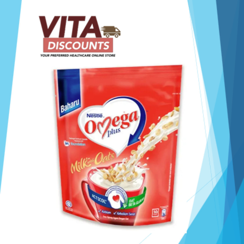 [INDIVIDUAL PACKED 42G] NESTLE OMEGA PLUS MILK WITH OATS POWDER 42G 10S ...