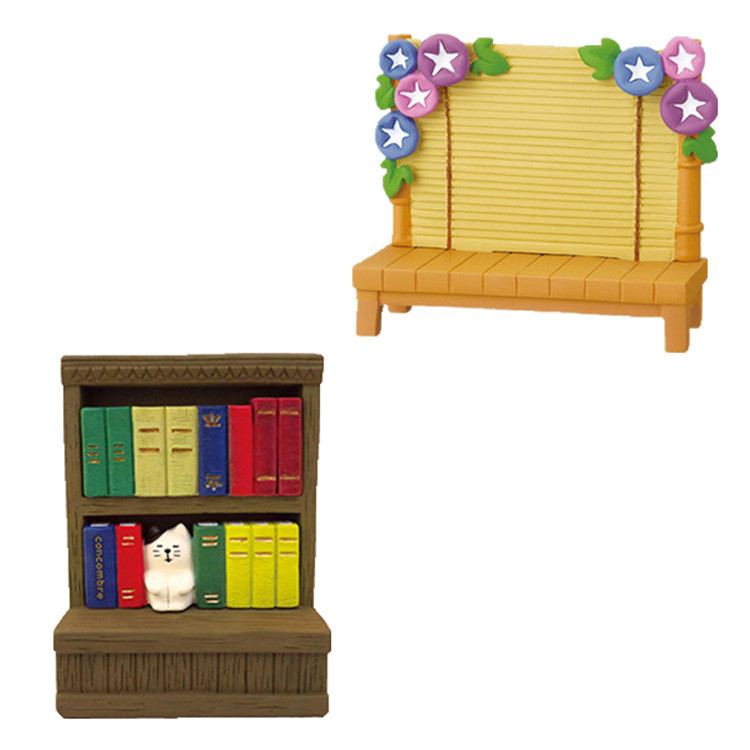 Get 8% coupon】Japanese style groceries zakka Fox Hall Bookstore Series Cat Bookshelf Decoration ...