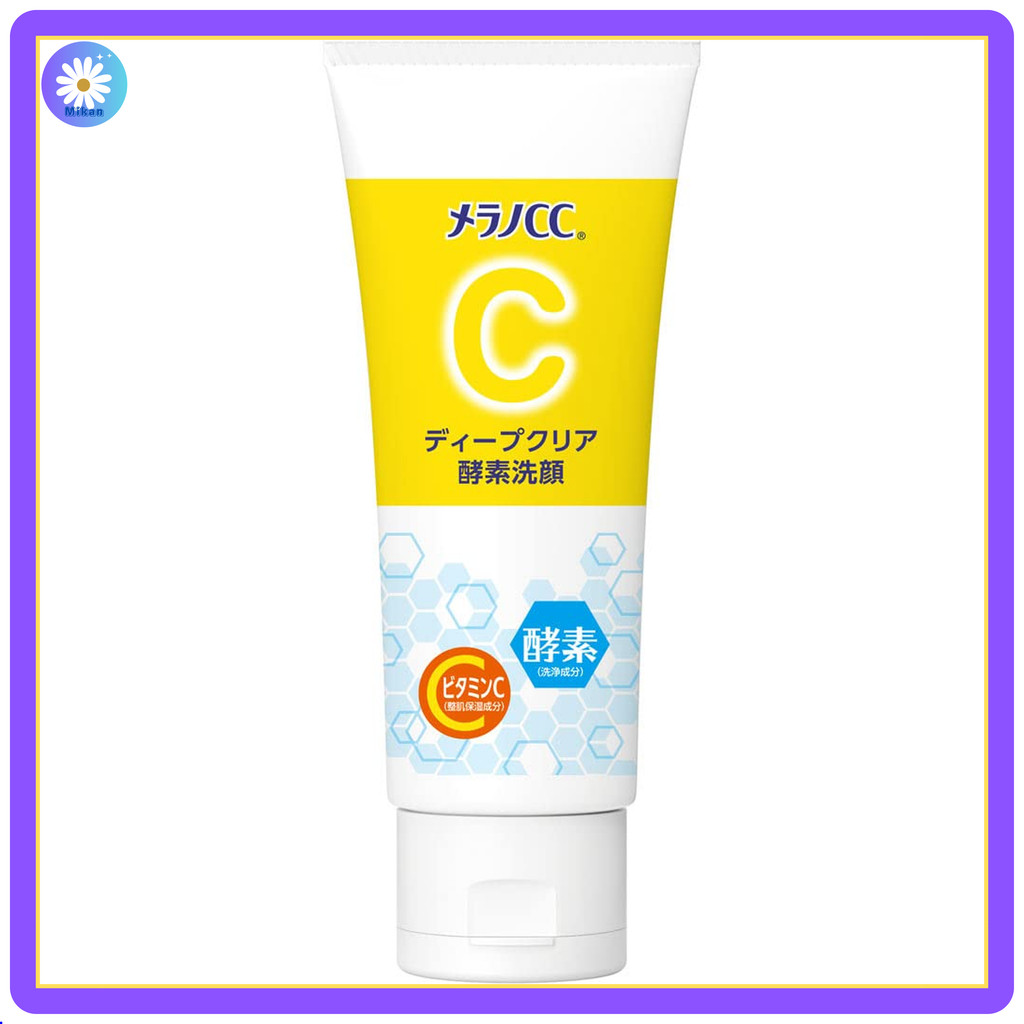 Melano CC Deep Clear Enzyme Face Wash 130g Contains Enzymes × Vitamin C ...