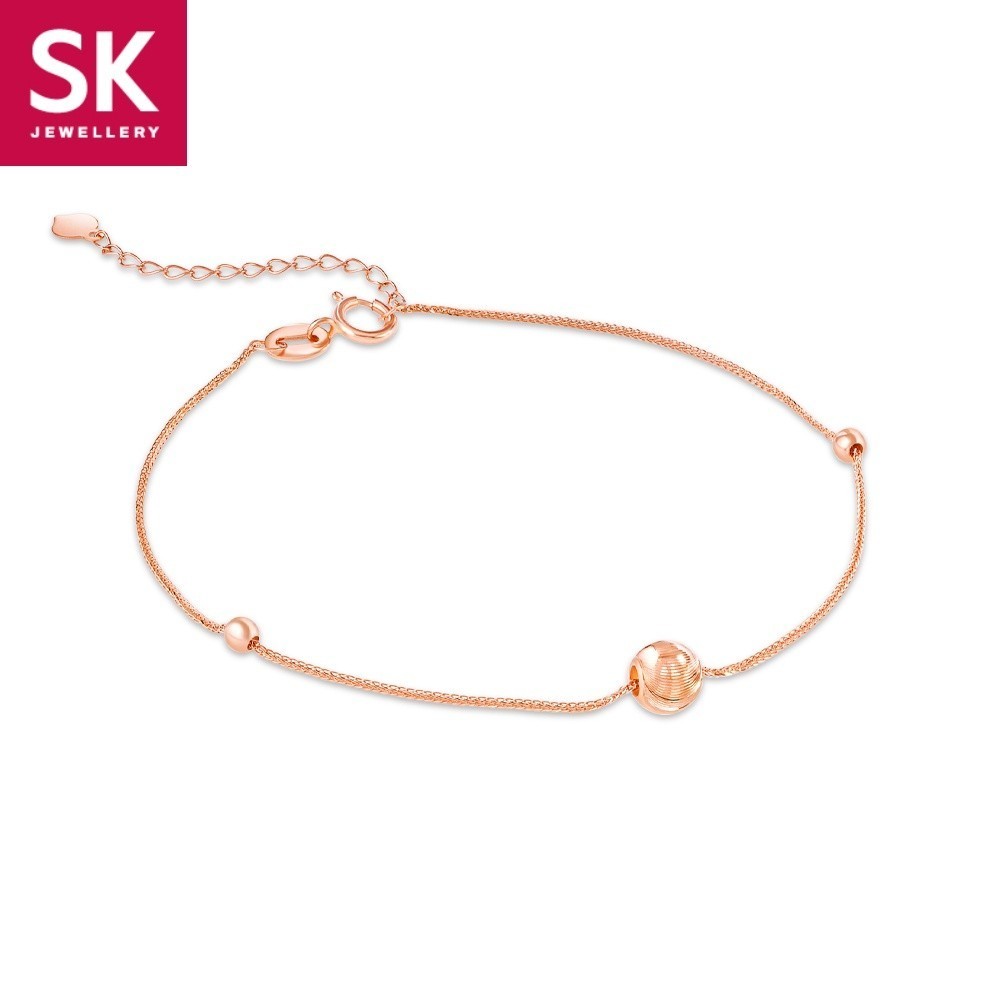 SK Jewellery Simplicity 14K Rose Gold Loca Bracelet Shopee Malaysia