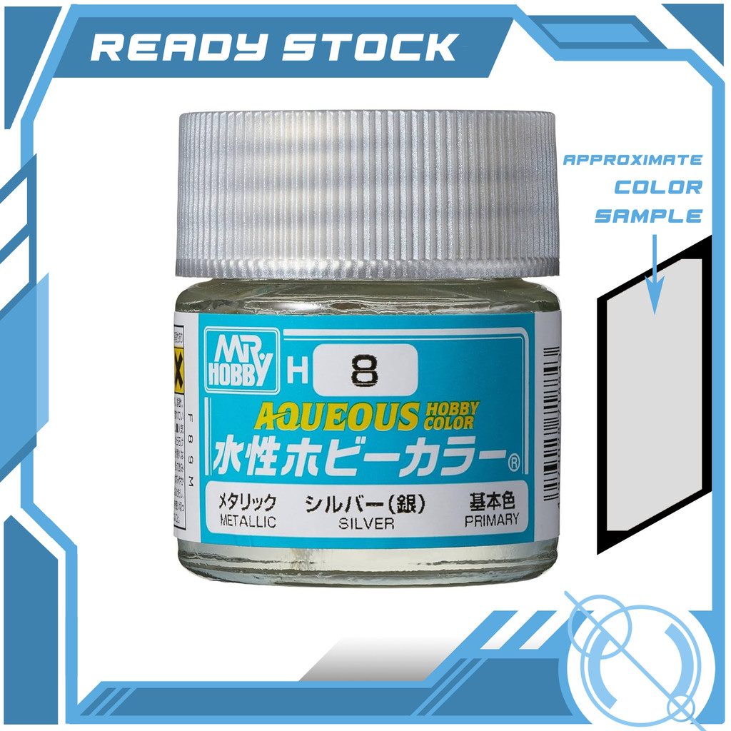 Mr Hobby H8 - Aqueous Color (10ml) - Silver | Shopee Malaysia