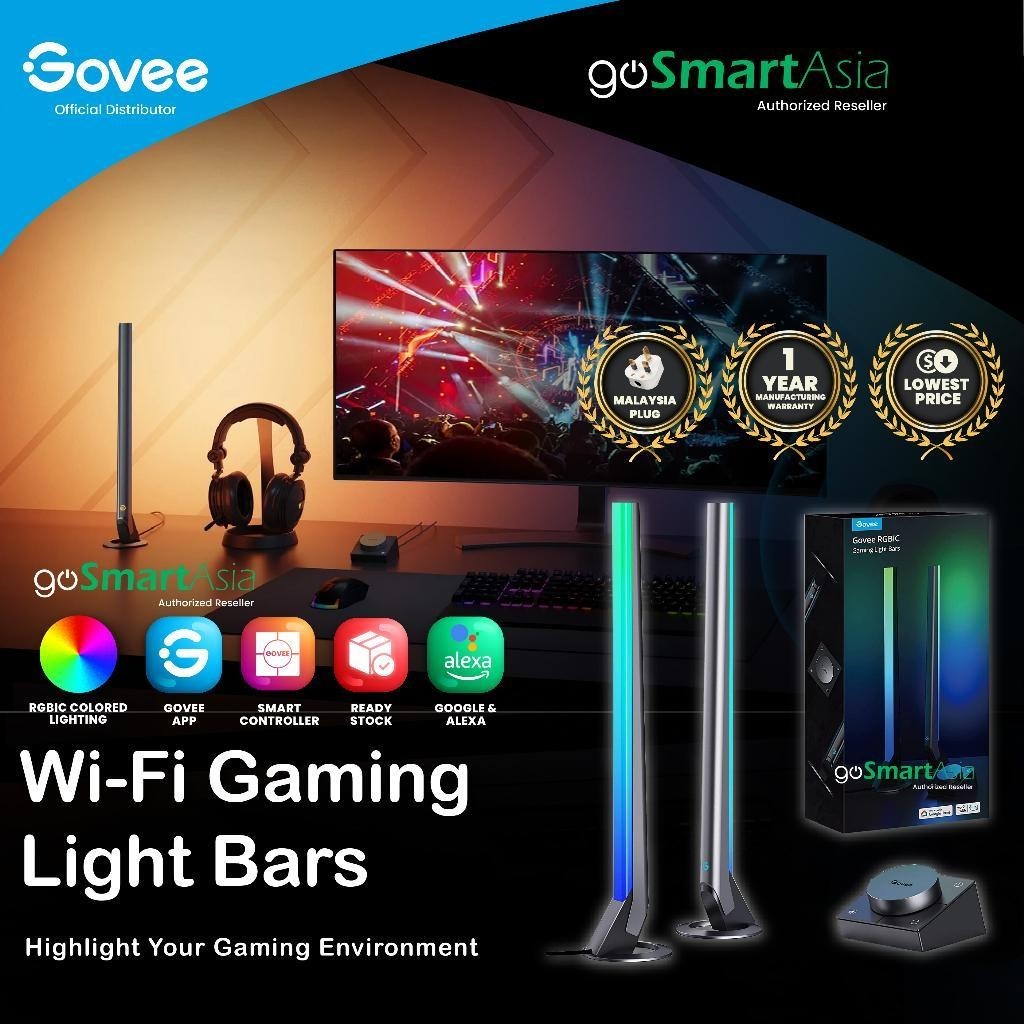 goSmart Asia Govee Smart Gaming Light Bars Gaming Light Smart Light RGB ...