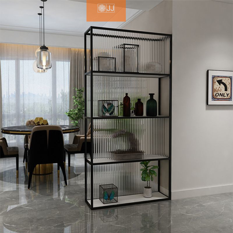 JY-8/Iron Shelf Bookshelf Floor Living Room Display Stand Living Room ...