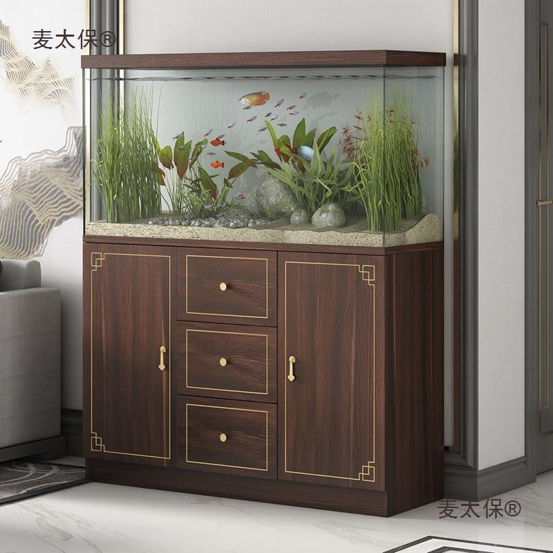 JY-8/Fish Tank Cabinet Solid Wood Base Cabinet Super White Tank Sea ...