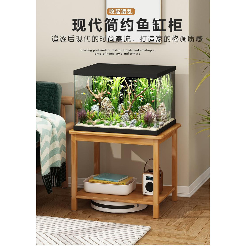 JY-8/Fish Tank Shelf Two-Layer Storage Rack Floor Living Room Turtle ...