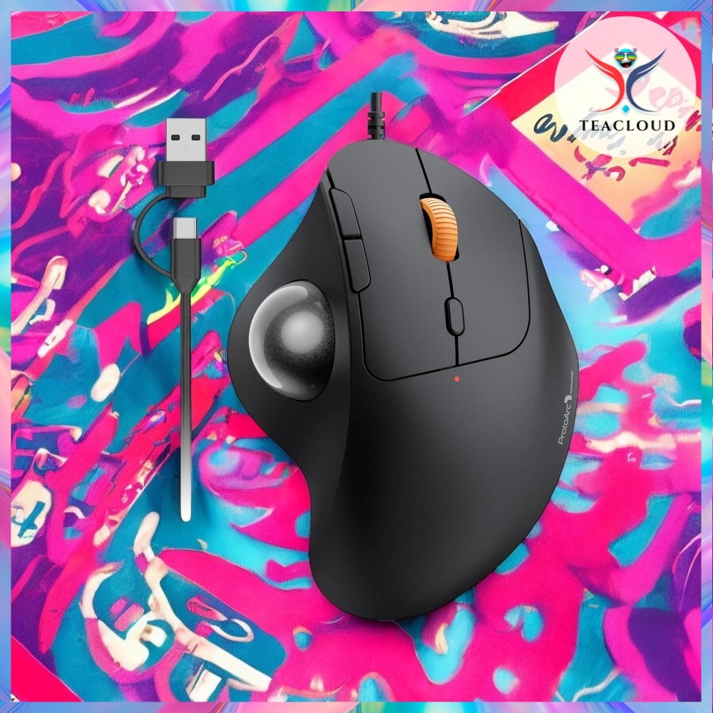 ProtoArc Wired Trackball Mouse with USB-C/USB-A Compatibility | Shopee ...