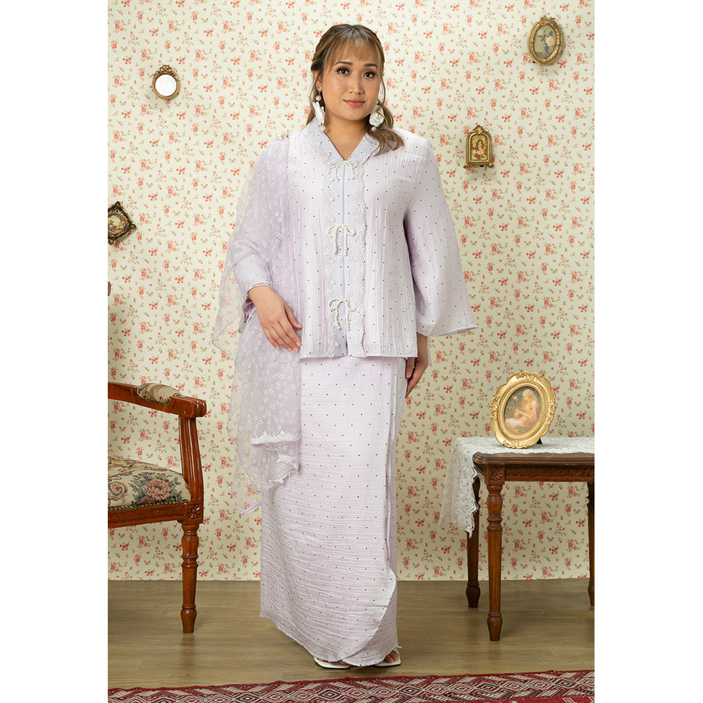 Lubna - CAMELIA PLUS SIZE KEBAYA WITH SHAWL (Female) | Shopee Malaysia