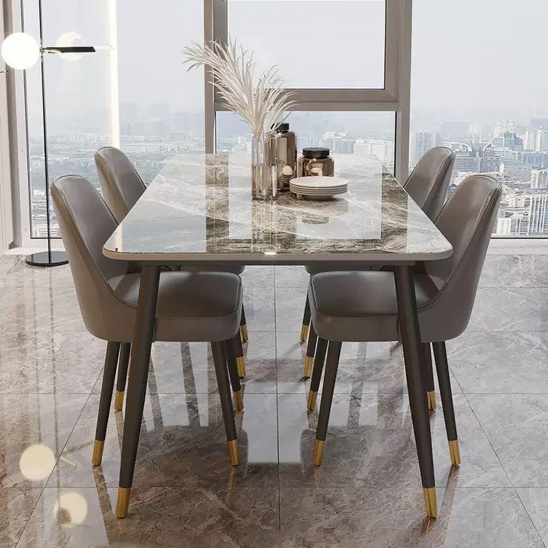 HY-6/Dining Table Stone Plate Light Luxury Modern Simple Home Small ...
