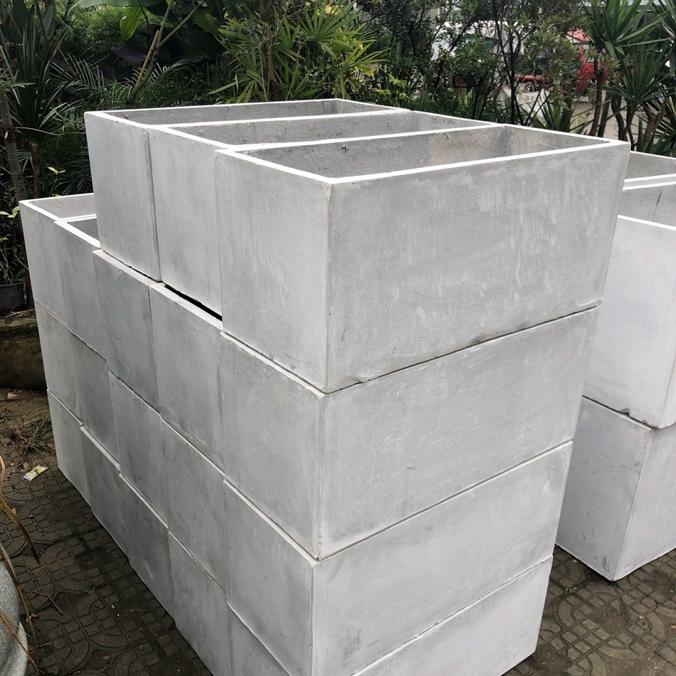 Q-8/Cement Flowerpot Concrete Flower Box Garden Landscaping Planting ...