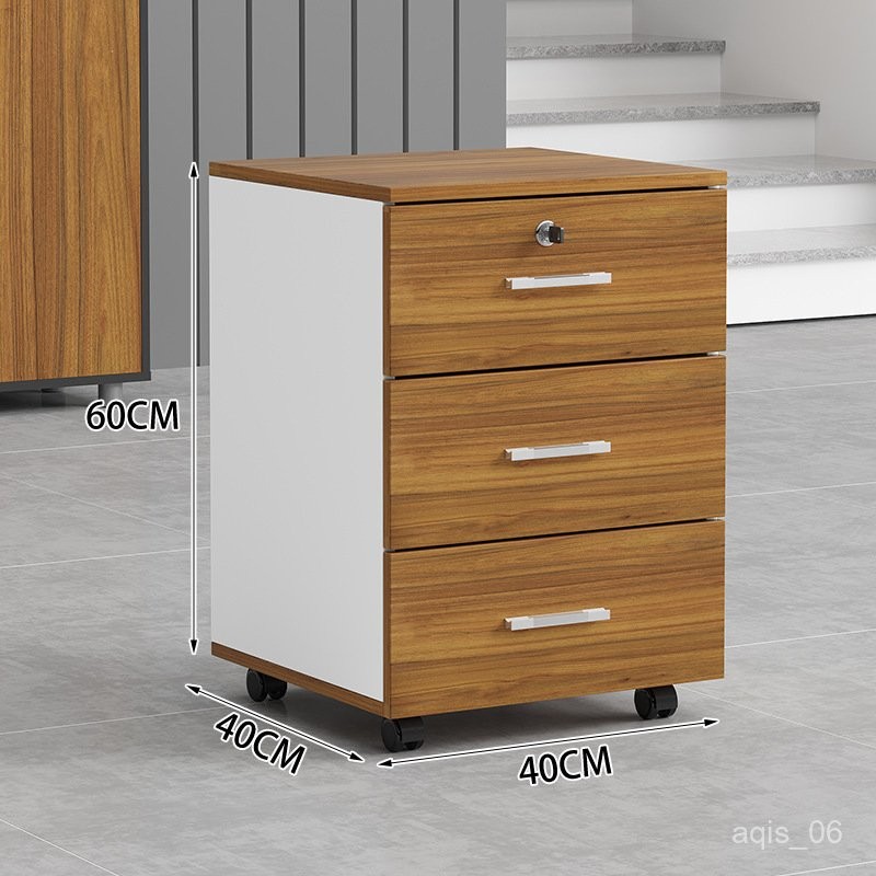 J-H/Office Wooden Filing Cabinet with Lock Office Small Cabinet Locker ...