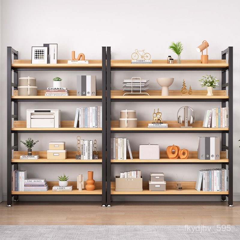 M-6/H1FW72X Bookshelf Floor-standing Simple Multi-layer Steel Wood ...