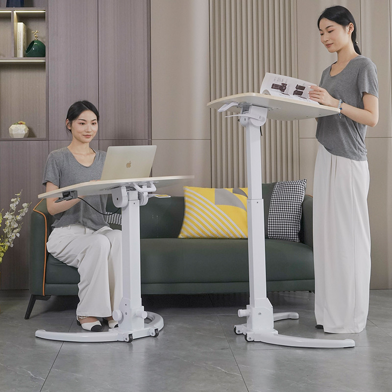 J-H/#A9L Foldable Adjustable Height Computer Desk Standing Adjustable ...