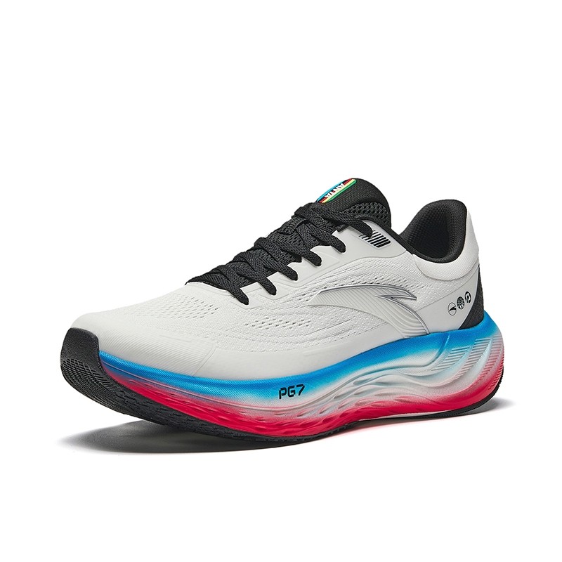 ANTA Women PG7 OLYMPIC Running Shoes 122435578R-1 -Papyrus White/Black ...