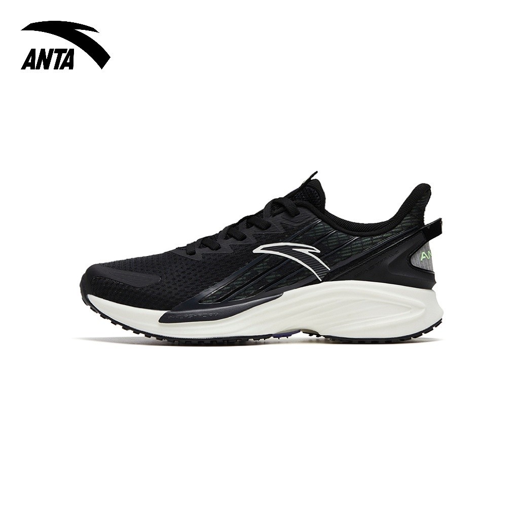 ANTA Women A-FLASHFOAM Antelope 3.0 Running Shoes-Black/Carbon Grey ...