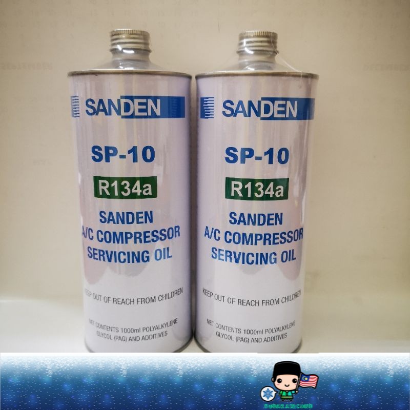SANDEN R134a SP-10 CAR AIRCOND COMPRESSOR OIL SD A/C LIQUID | Shopee ...
