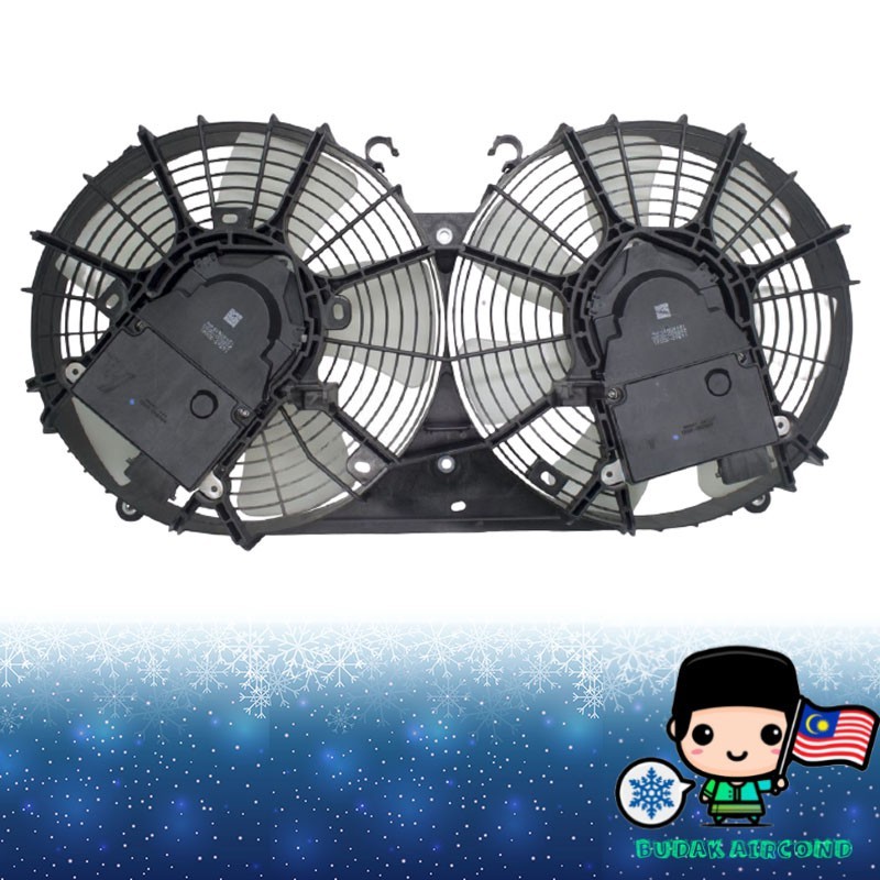 Toyota Hiace KDH200 2006~2017 COOLING RADIATOR FAN MOTOR ASSY COMPLETE ...