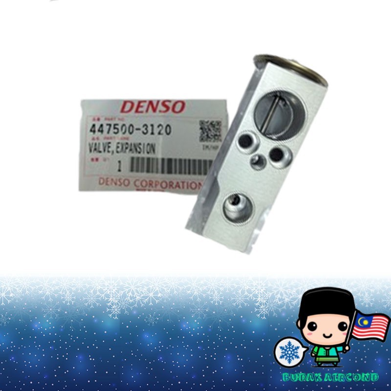 (ORIGINAL) DENSO TOYOTA CAMRY YEAR 2006, TOYOTA HIACE EXPANSION VALVE (3070) - 447500-3120 BAC ...