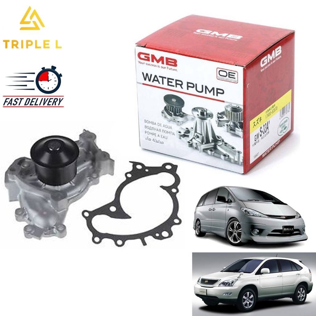 GMB WATER PUMP TOYOTA ESTIMA HARRIER 3.0 V6 ACR30 ACU30 (GWT-92AT) CAR ...