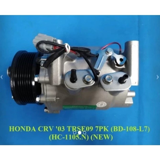 HONDA CRV '03 CIVIC S5A 2.0 TRSE09 7PK (BD-108-L7) (NEW) COMPRESSOR HC ...