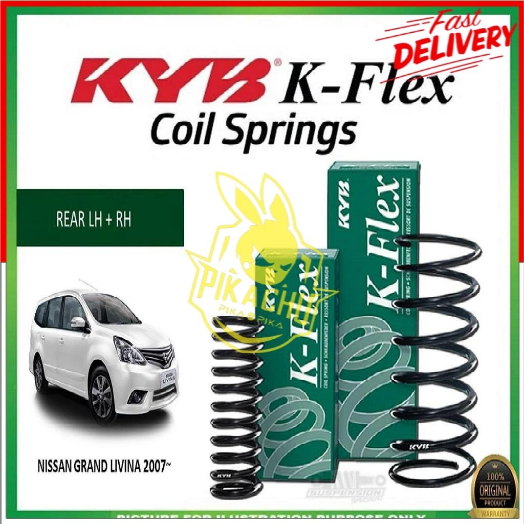 ORIGINAL KAYABA NISSAN GRAND LIVINA FRONT / REAR / SET COIL SPRING ...