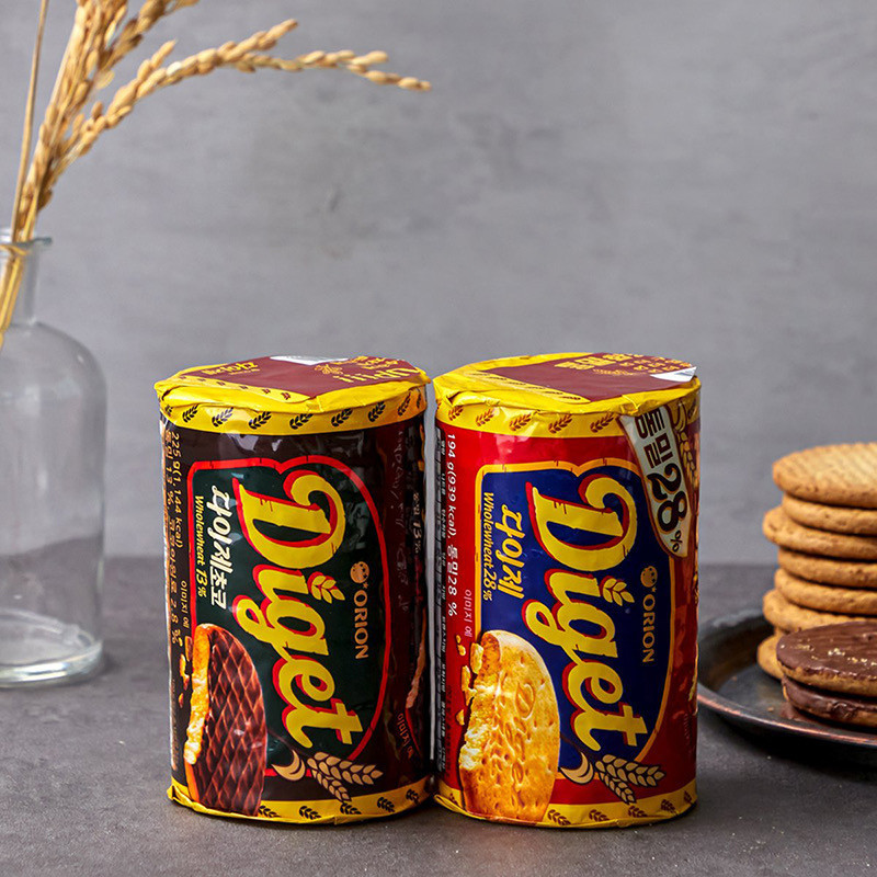 (Ready Stock) Orion Diget Whole Wheat Biscuits, Original & Chocolate ...