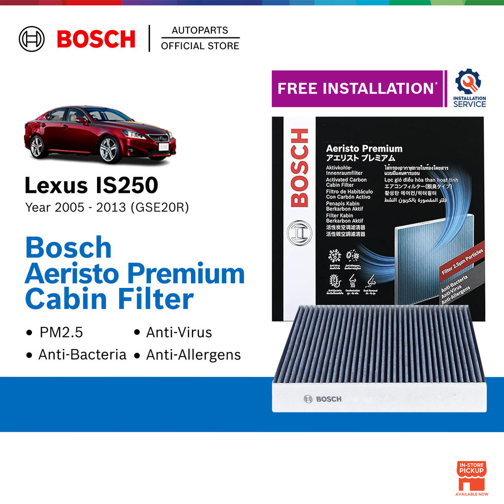 Bosch Aeristo Premium Activated 0986AF7009 Carbon Cabin Air Filter for ...