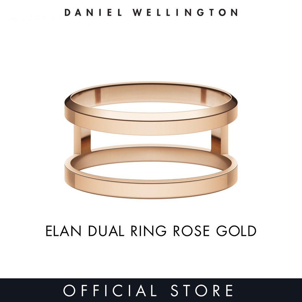 Daniel Wellington Elan Dual Ring Rose Gold - Unisex Ring - Couple Rings ...
