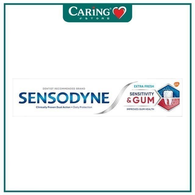 SENSODYNE SENSITIVITY + GUM EXTRA FRESH TOOTHPASTE 100G | Shopee Malaysia